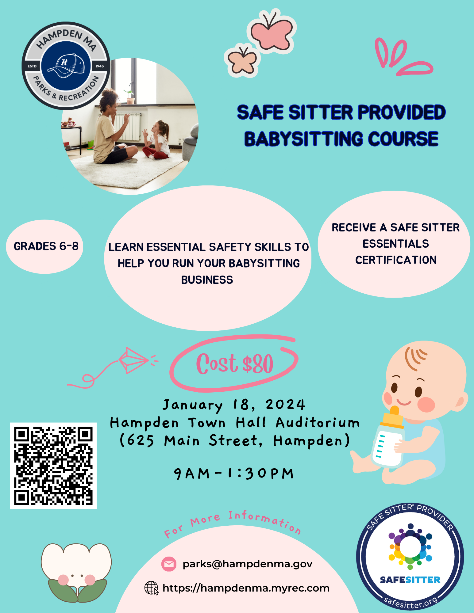 Wilbraham Parks & Recreation: Safe Sitter Baby Sitting Course